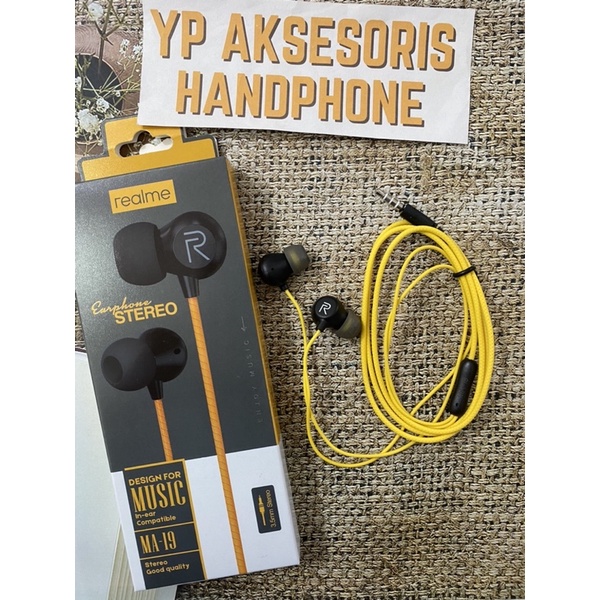 Jual Earphone - Handsfree - Headset REALME MA-17 / MA-18 / MA-19 Stereo ...