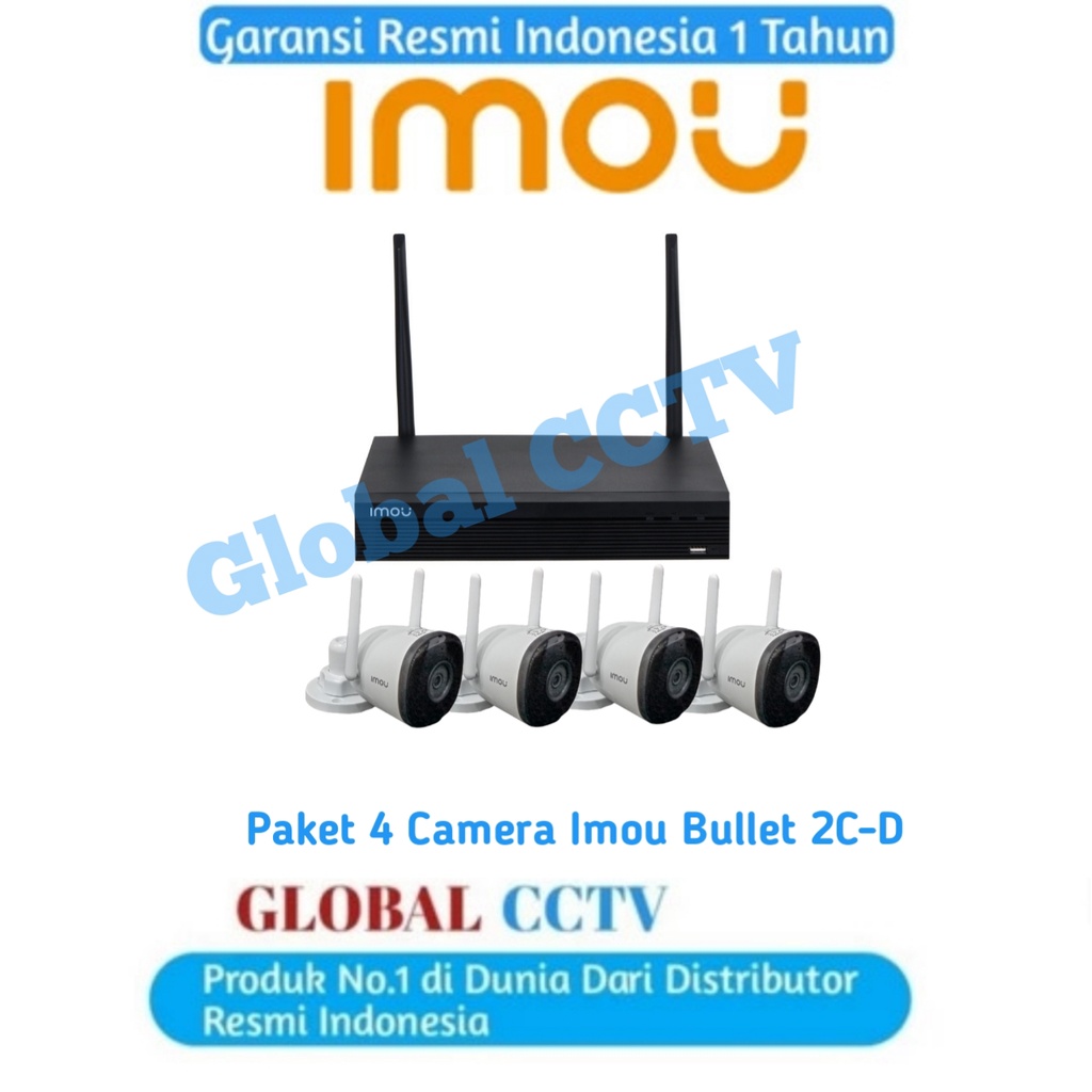 Jual PAKET BUNDLE IMOU 4 CAMERA BULLET 2C-D NVR IMOU 8 CHANNEL 1080P ...