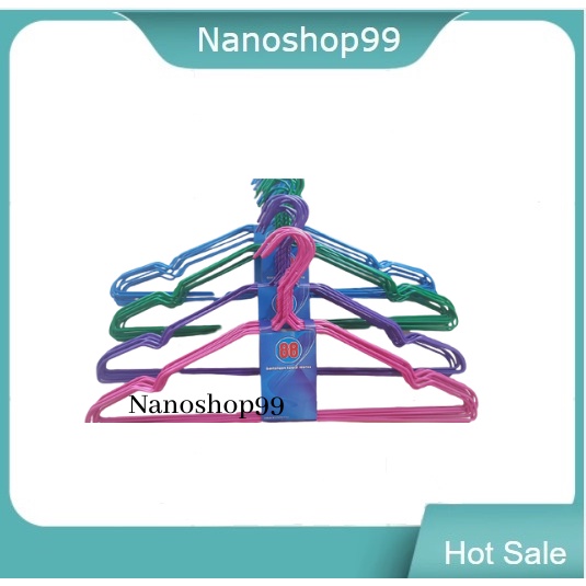 Jual Gantungan Baju Kawat Coating 88 / Hanger Kawat Warna Coating ...