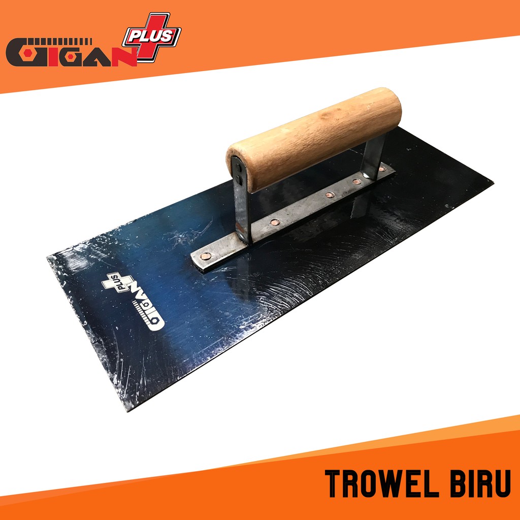 Jual Roskam / Plastering Trowel Coratex 28 x 11 cm Gagang Kayu Biru ...