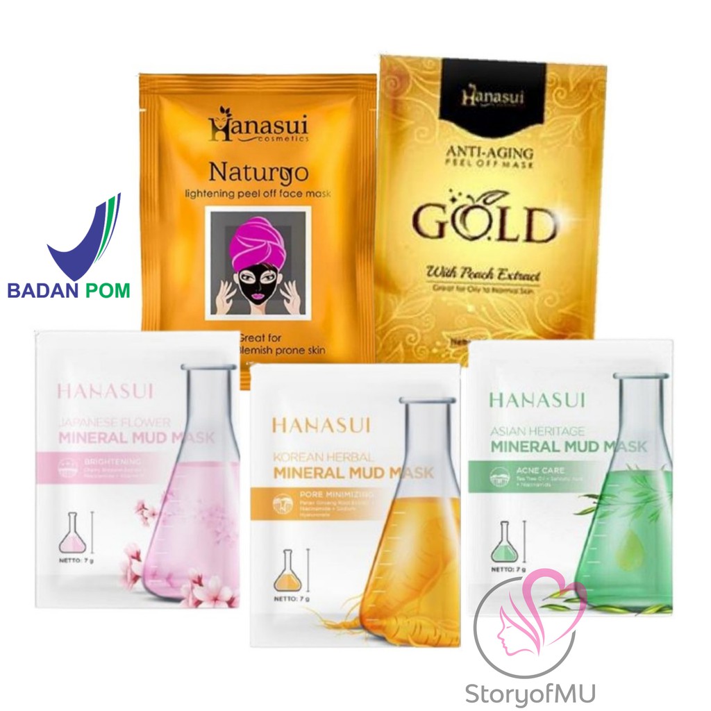 Jual [BPOM] HANASUI Naturgo Anti Aging Peel Off Mask BLACK / GOLD ...