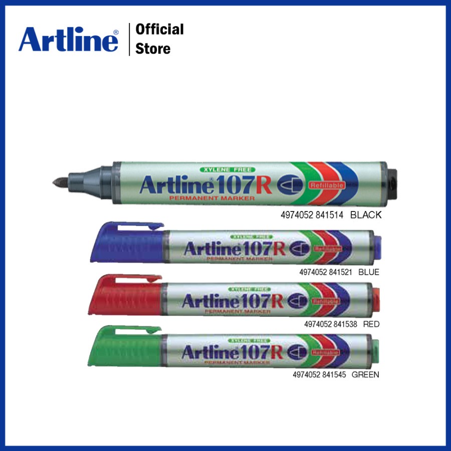 Jual ARTLINE Spidol Permanent Marker EK-107R (1 PCS) | Shopee Indonesia
