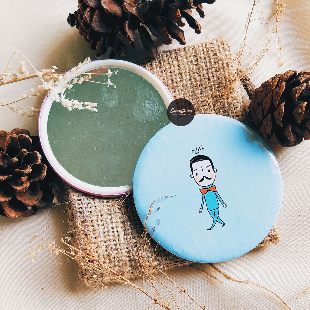 Jual cermin kaca bulat glass minimalis 8 cm | Shopee Indonesia