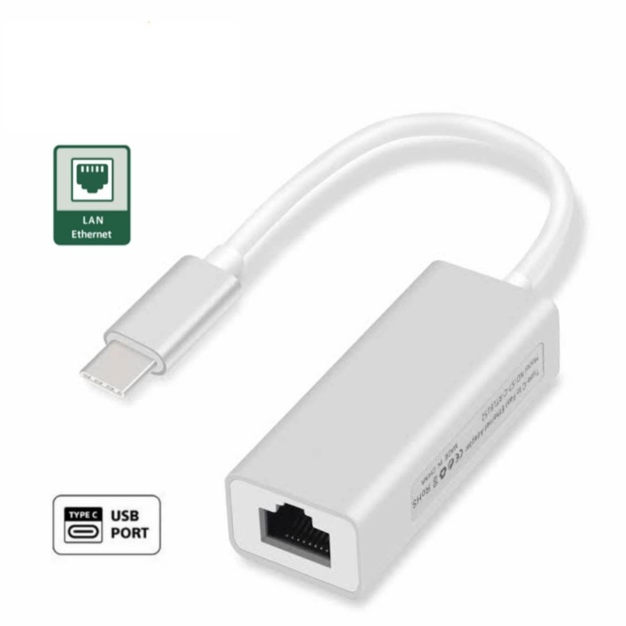 Jual USB 3.1 Type C to RJ45 Ethernet LAN Adapter | Shopee Indonesia