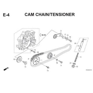 Jual 14500-KYZ-900/14500-K41-N00 Arm comp cam chain tensioner original ...