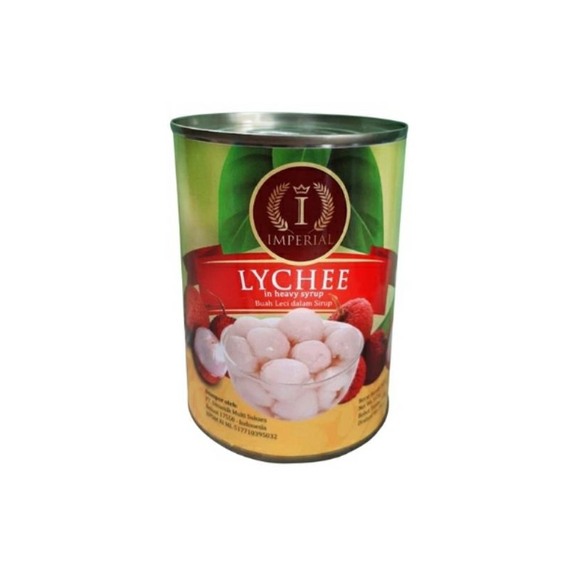 Jual IMPERIAL lychee in syrup 565 gr. buah lychee dalam kaleng | Shopee ...
