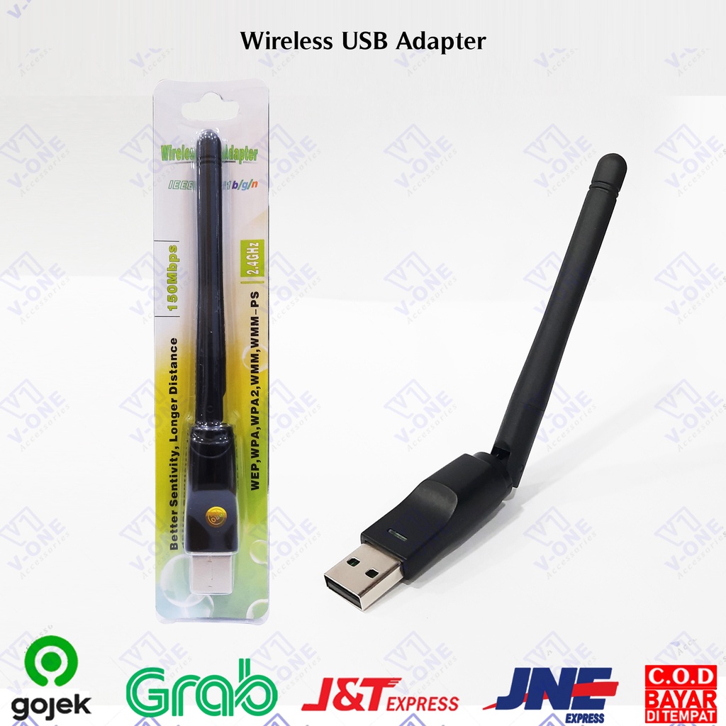 Jual USB WIFI ADAPTER 150Mbps USB DONGGLE WIFI WITH ANTENA MT7601 ...