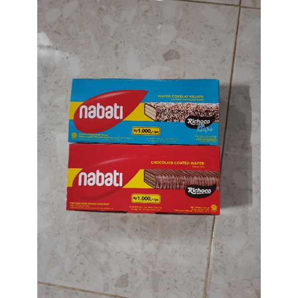 Jual nabati wafer cokelat kelapa / chocolate coated wafer | Shopee ...
