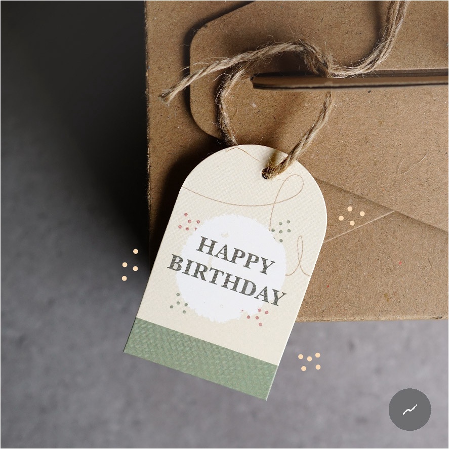 Jual Hangtag Ulang Tahun Hang Tag Ucapan Happy Birthday (isi 20pcs ...
