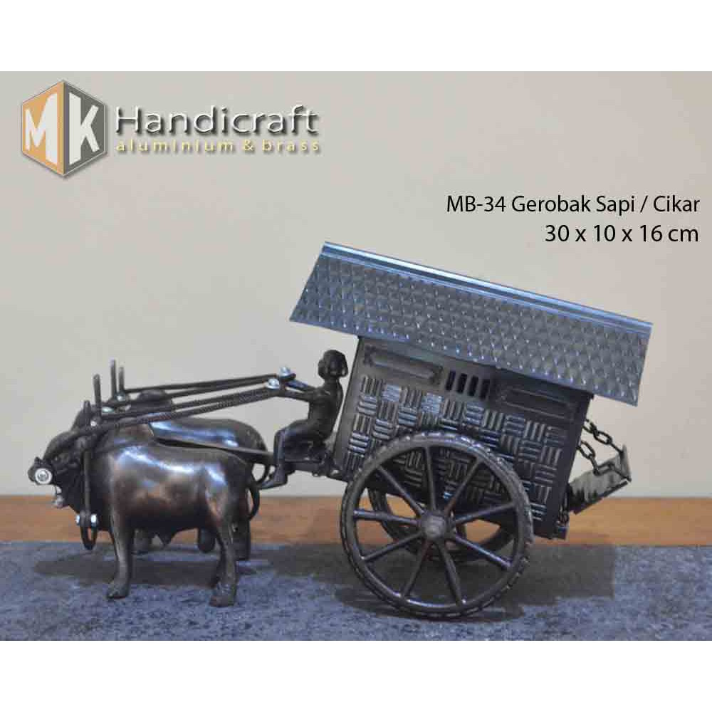 Jual Miniatur Gerobak Sapi - MIniatur Cikar | Shopee Indonesia
