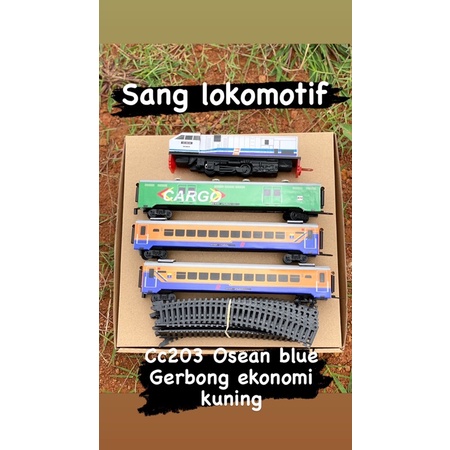 Jual paket Rangkaian murah Mainan Kereta Api Indonesia,Lokomotif cc203 ...