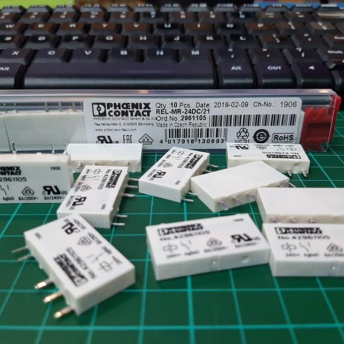 Jual Phoenix Contact Plug In Single relay REL-MR- 24DC/21 2961105 24vdc ...