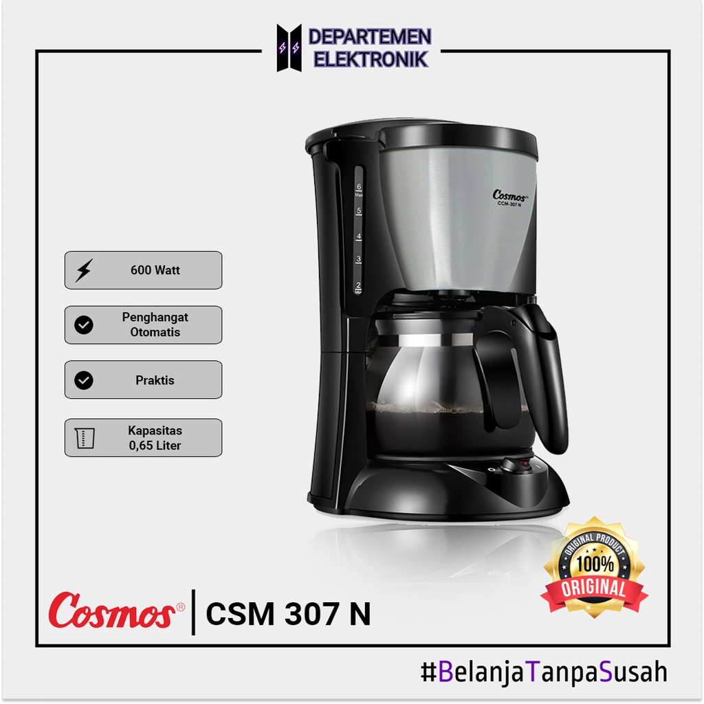 Jual Coffee Makers / Pembuat Kopi Cosmos 307 N MURAH BANGET / GARANSI ...
