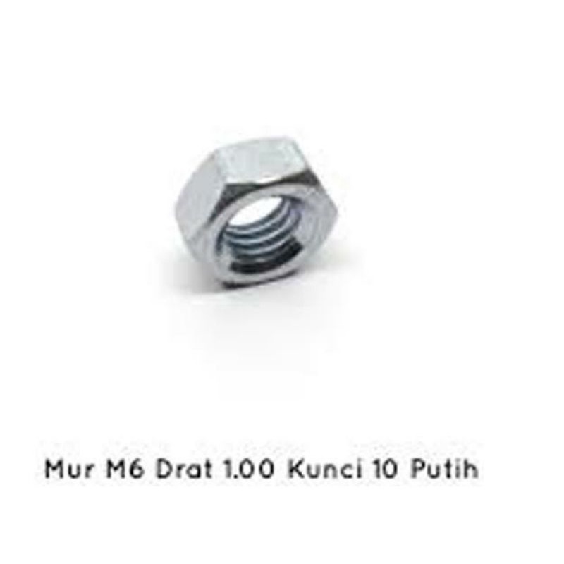 Jual Mur M6 Putih (100pcs) | Shopee Indonesia