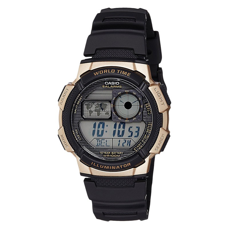 Jual Jam Tangan Casio AE-1000W-1A3VDF - 10 Year Battery - Water Resistance 100M Black Resin B ...
