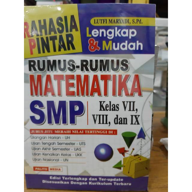 Jual RUMUS-RUMUS MATEMATIKA SMP KLS 7,8,9 | Shopee Indonesia