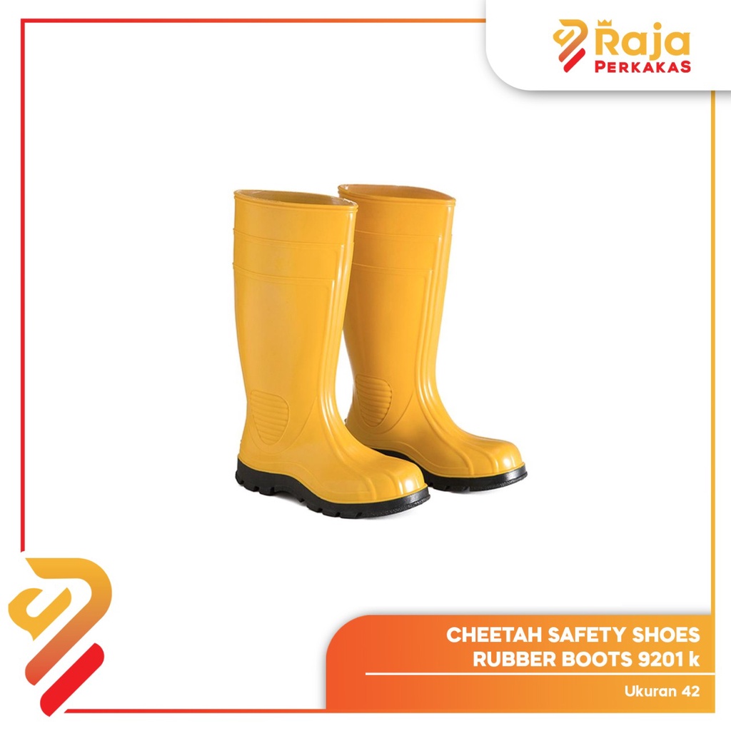 Jual Sepatu Boot Kuning Cheetah Safety Shoes Rubber Boots 9201 K EUR No ...