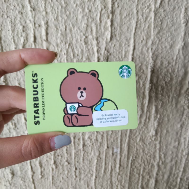 Jual Starbucks Card Indonesia X Line Friends - Brown Limited Edition ...