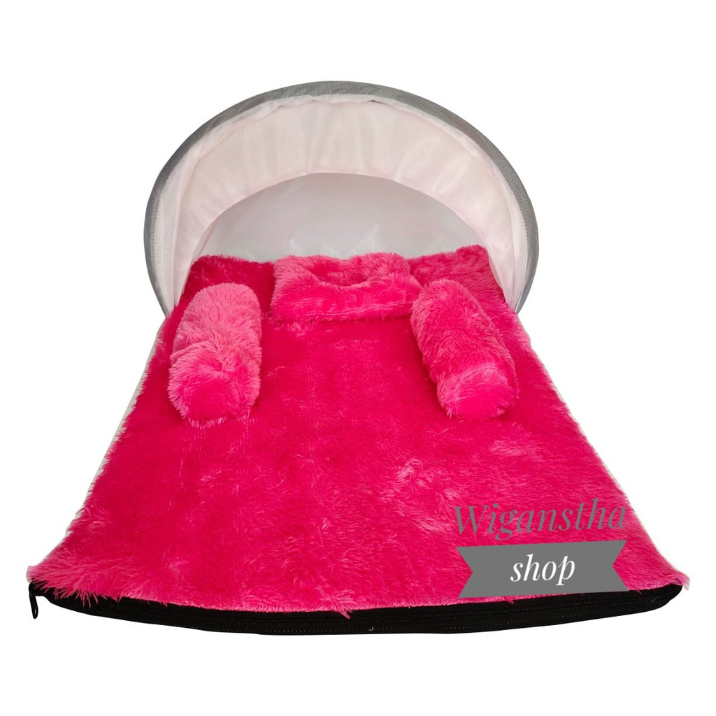 Jual KASUR BAYI 1 SET LENGKAP MATRAS KELAMBU/ KASUR BAYI BULU / KASUR ...