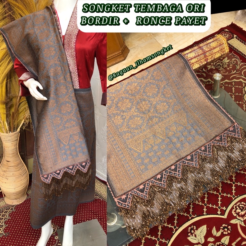 Jual Belum Termasuk songket / RONCE PAYET SELENDANG (upah pasang ronce ...