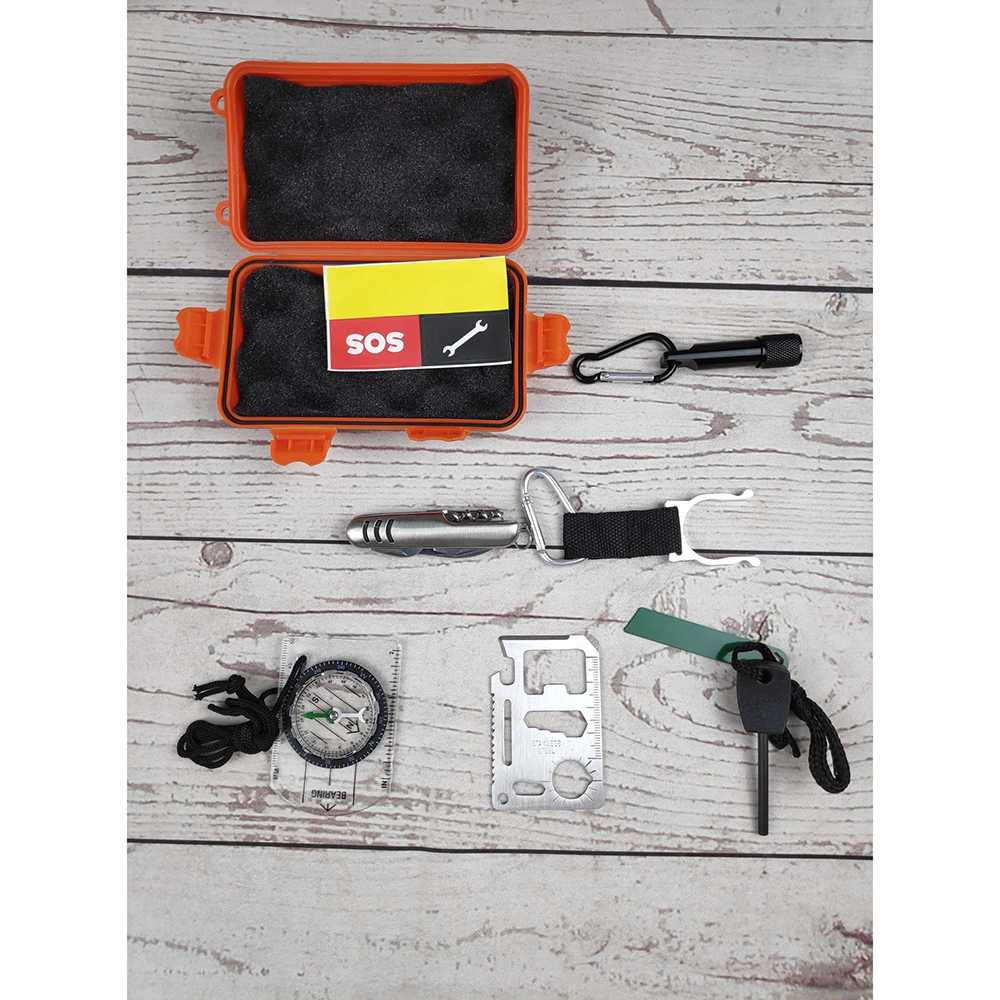 Jual FervorFOX Emergency Survival Kit Multifunctional First Aid SOS ...