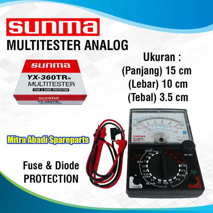 Jual Multimeter/Multitester Analog SAMWA YX-360TRn | Shopee Indonesia
