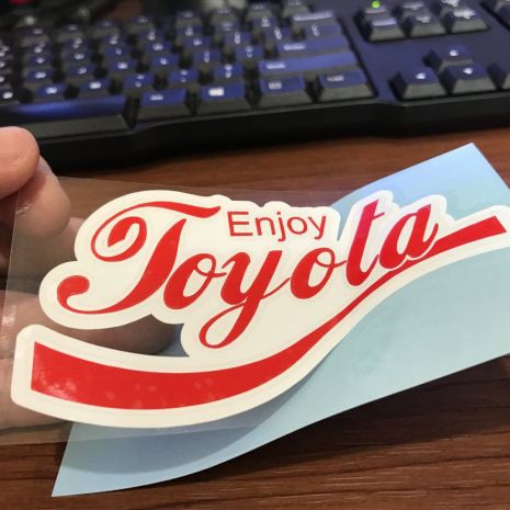 Jual Stiker Sticker Mobil Enjoy Toyota | Shopee Indonesia