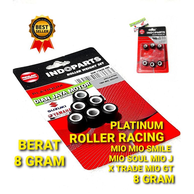 Jual (Indoparts) Roller Racing 5LW Mio Mio Smile Mio Soul Nouvo Nuvo 6 ...