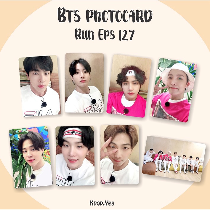 Jual Photocard BTS Run Eps 127 - Unofficial | Shopee Indonesia