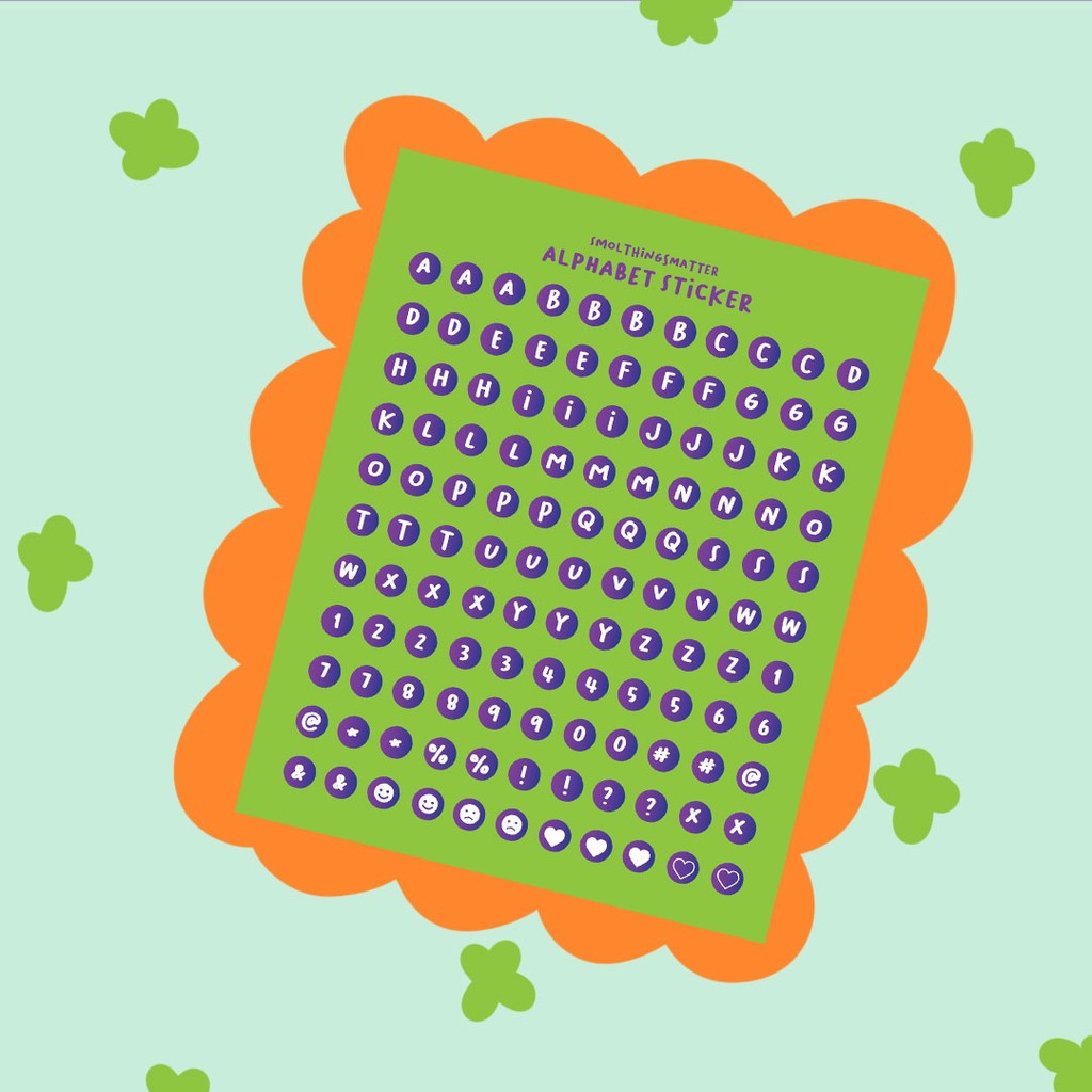 Jual Alphabet Button Sticker | Shopee Indonesia