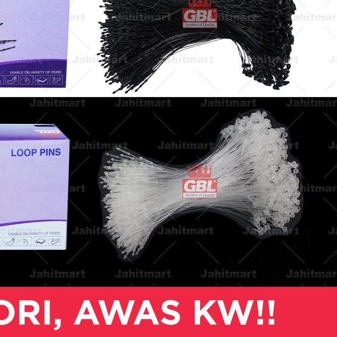 Jual Loop pin / Loopin / String Pin / String Pin Merk GBL ISI 5000 Pcs ...