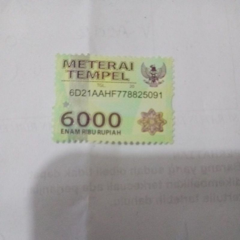 Jual materai 6000 | Shopee Indonesia