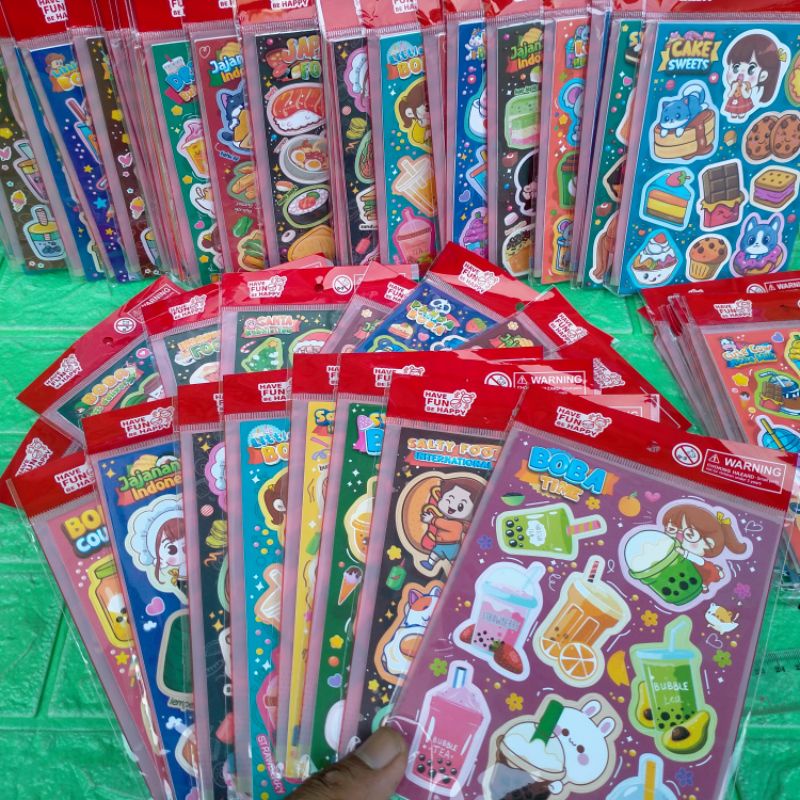 Jual Mainan Sticker Foam Boba Boboiboy Tempelan Boboi Stiker Kartun ...