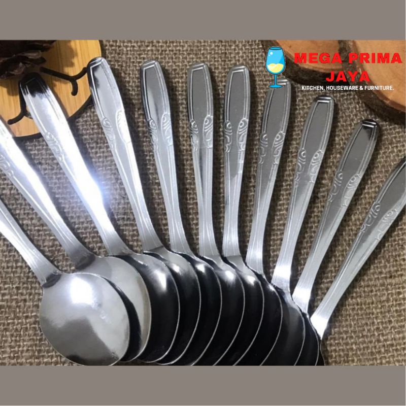 Jual Sendok Makan Stainless 12pcs | Sendok Makan 1 Lusin | Sendok Makan ...