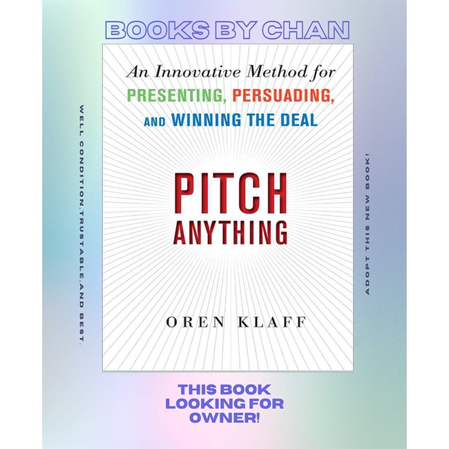 Jual Pitch Anything An Innovative Method for Presenting, Persuading ...