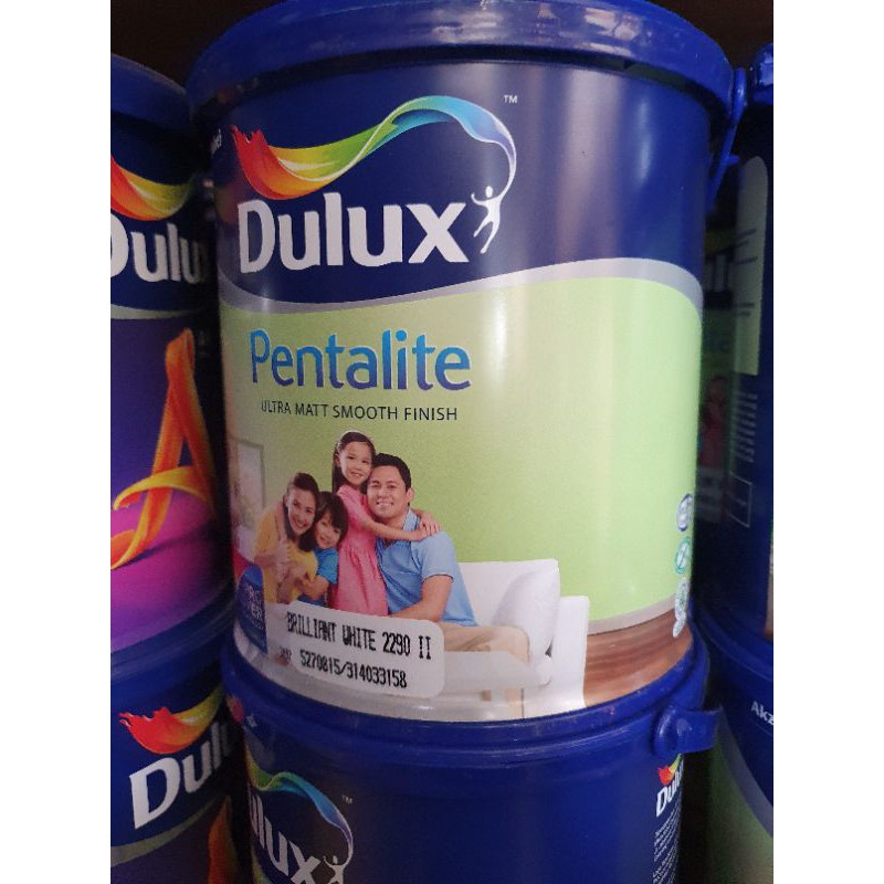 Jual DULUX PENTALITE BRILLIANT WHITE 2290 2.5LITER | Shopee Indonesia