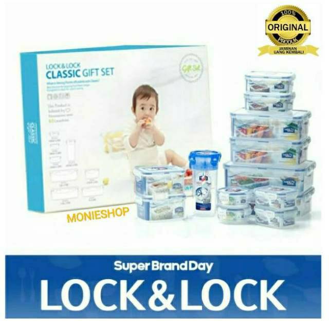 Jual MONIESHOP - Lock & Lock Big Gift set 13 baby gift set ( Lock n ...