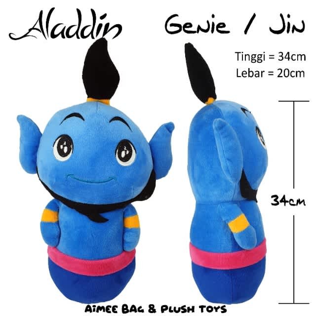 Jual Boneka Genie / Jin Aladdin Size L (34 cm) | Shopee Indonesia