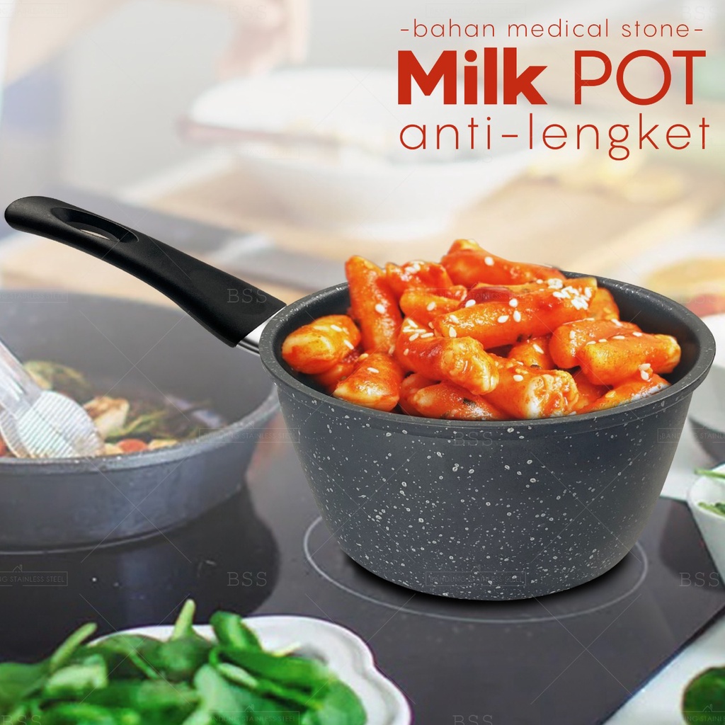 Jual Panci Susu Milk Pot Batu Medis Anti Lengket 18cm 20cm multifungsi ...