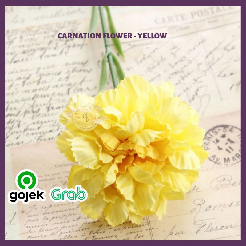 Jual Bunga Artificial Flower Palsu Plastik Dekorasi Carnation Flower ...