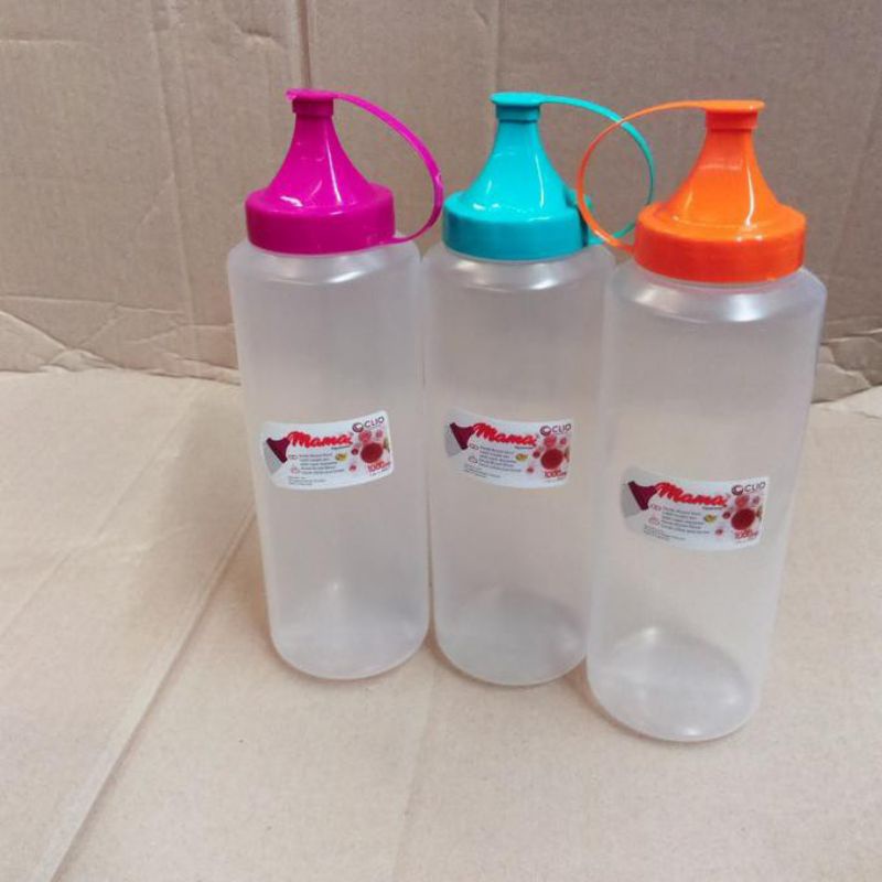 Jual Botol kecap Clio 1000ml / botol saos / mayonaise clio | Shopee ...