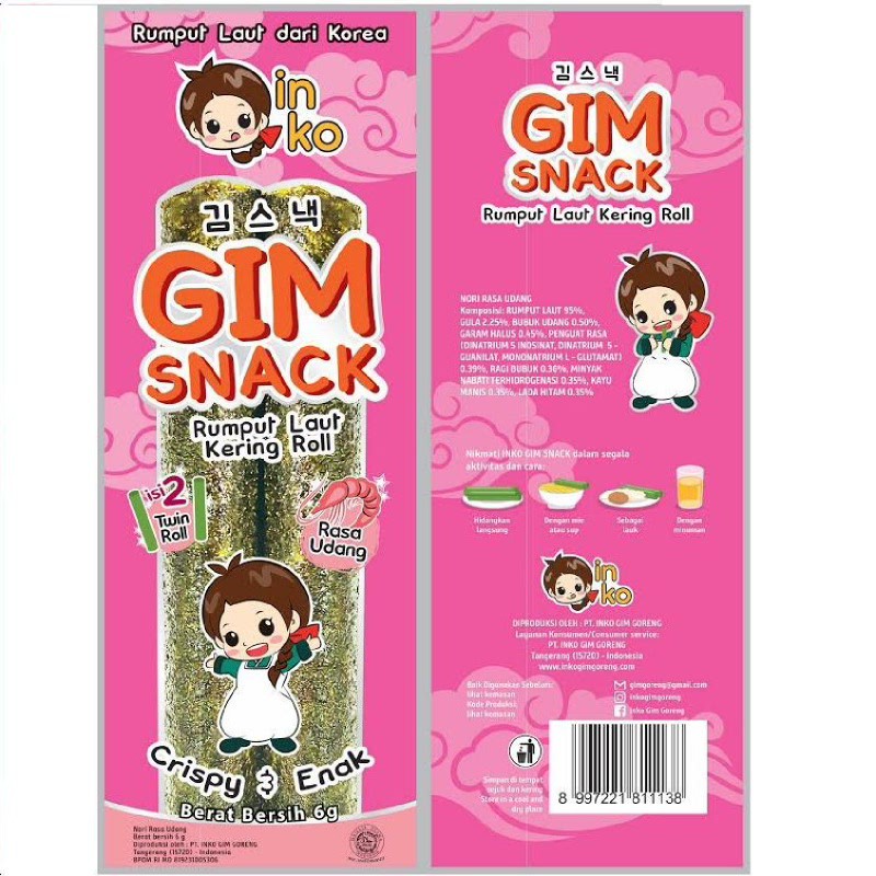 Jual Inko Gim Snack Madu,Udang,Pedas | Shopee Indonesia
