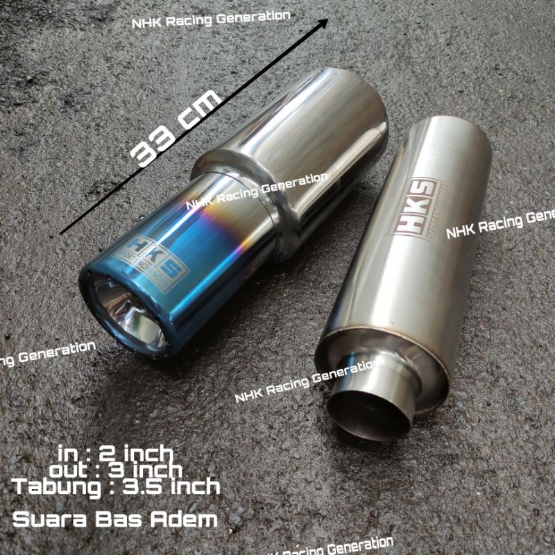 Jual KENALPOT MOBIL RACING HKS GRONEL DAN RESONATOR BUAT SEMUA MOBIL ...