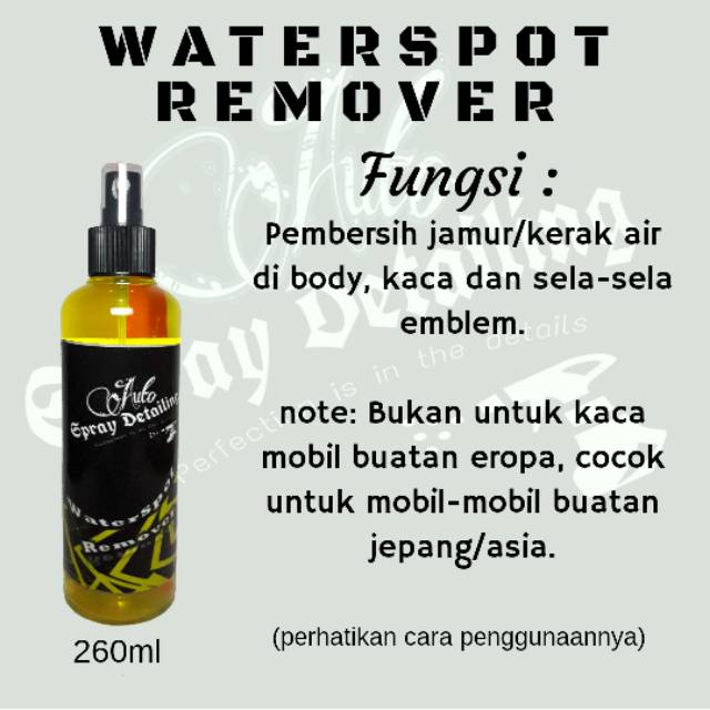 Jual Waterspot Remover Obat jamur body 260ml | Shopee Indonesia