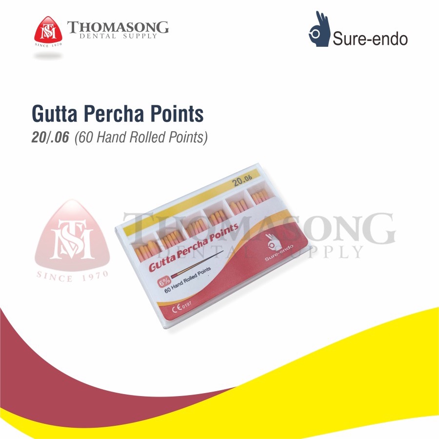Jual SURE ENDO - SURE ENDO Gutta Percha Points 4% Dan 6% | Shopee Indonesia