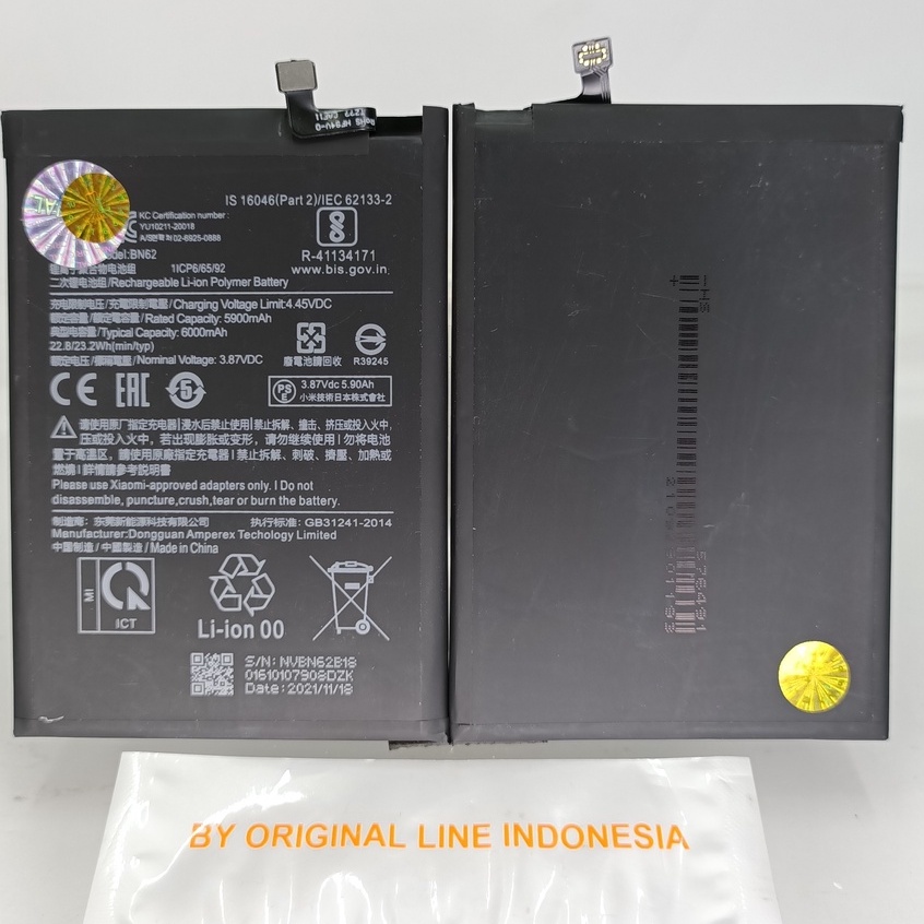 Jual BATERAI BN-62 BN62 XIAOMI POCOPHONE M3 / REDMI 9T BATTERY BATRAI ...