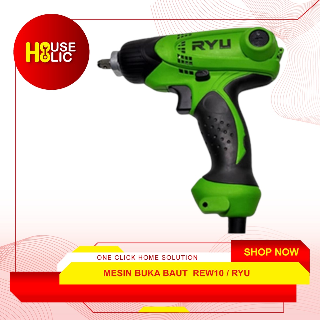 Jual RYU Mesin Buka Baut REW 10 / Electric Wrench Impact Sock 230 Watt | Shopee Indonesia