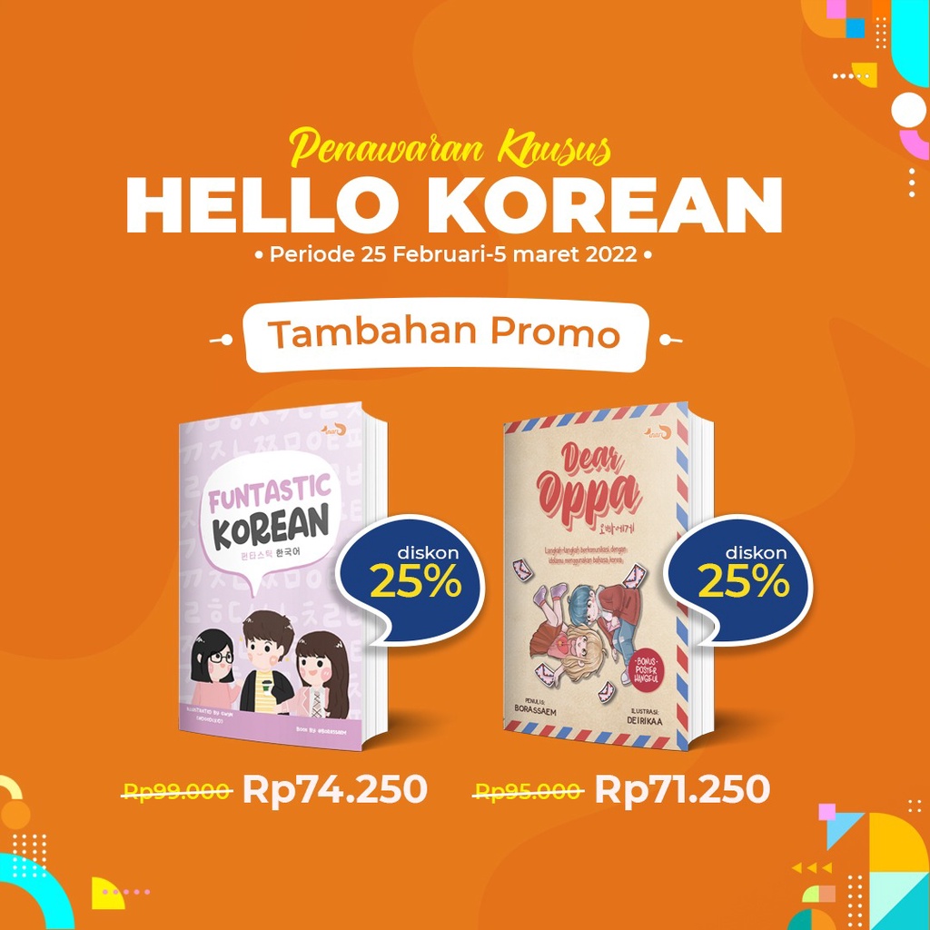 Jual Hello, Korean Funtastic Korean Dear Oppa - Borassaem | Shopee Indonesia