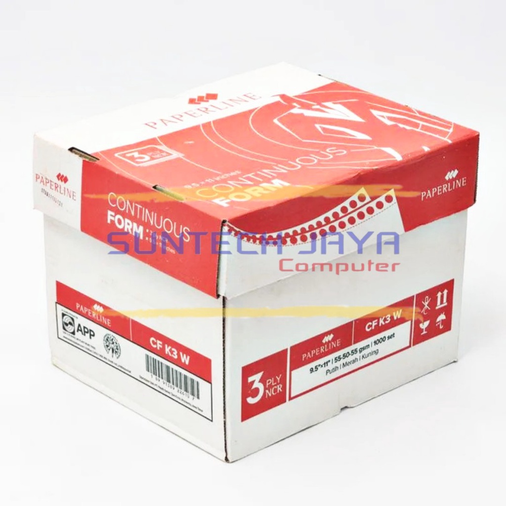 Jual Continuous Form / Kertas Komputer Paperline 9.5 x11 3ply CF K3 W ...