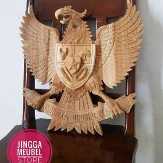 Jual Ukiran Kayu Ukiran Garuda Pajangan Dinding Ukir Garuda Jati 40x40 ...